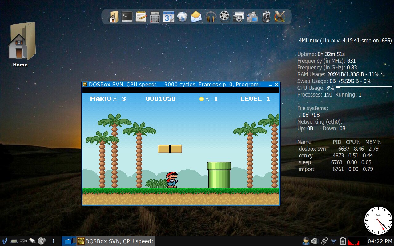4MLinux 29.0 STABLE screenshots | OpenSourceFeed