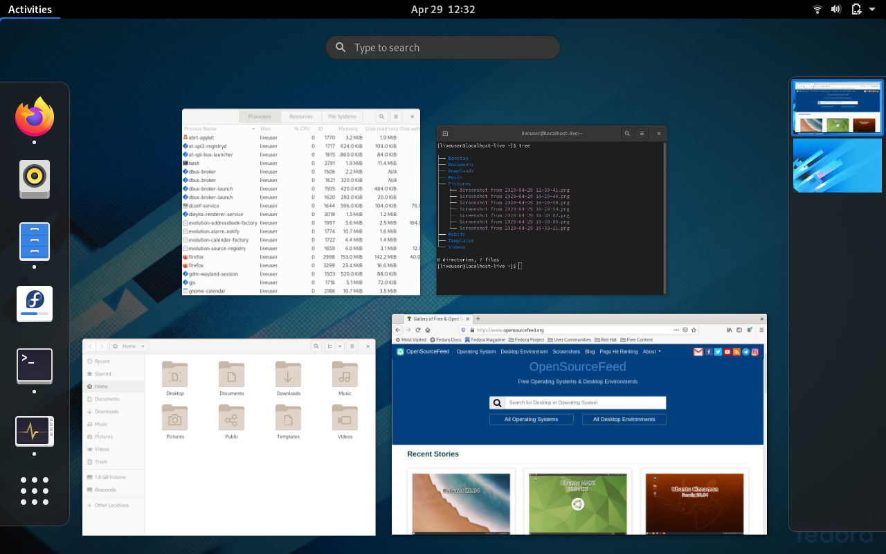 Fedora 32 released with GNOME 3.36, see the screenshots | OpenSourceFeed