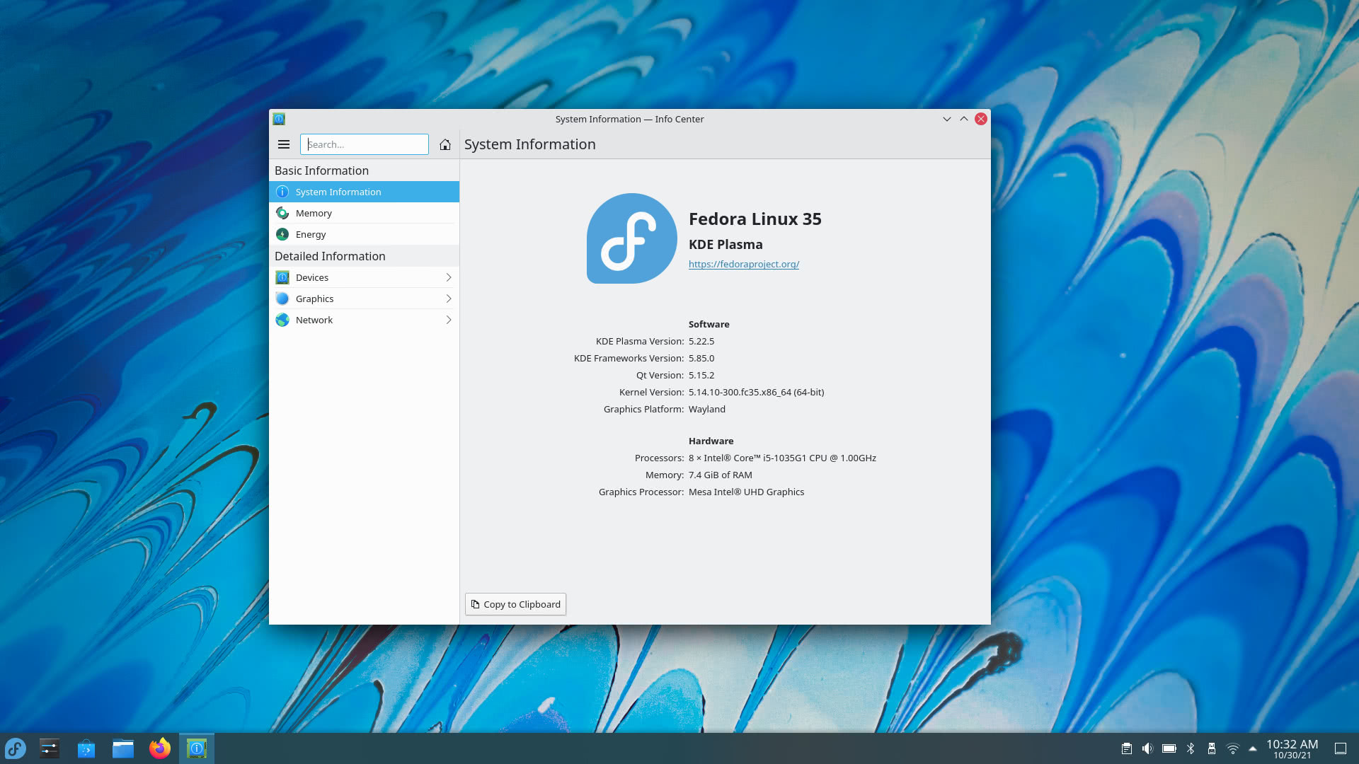 Fedora 35 KDE Plasma Spin - Screenshots & preview video | OpenSourceFeed