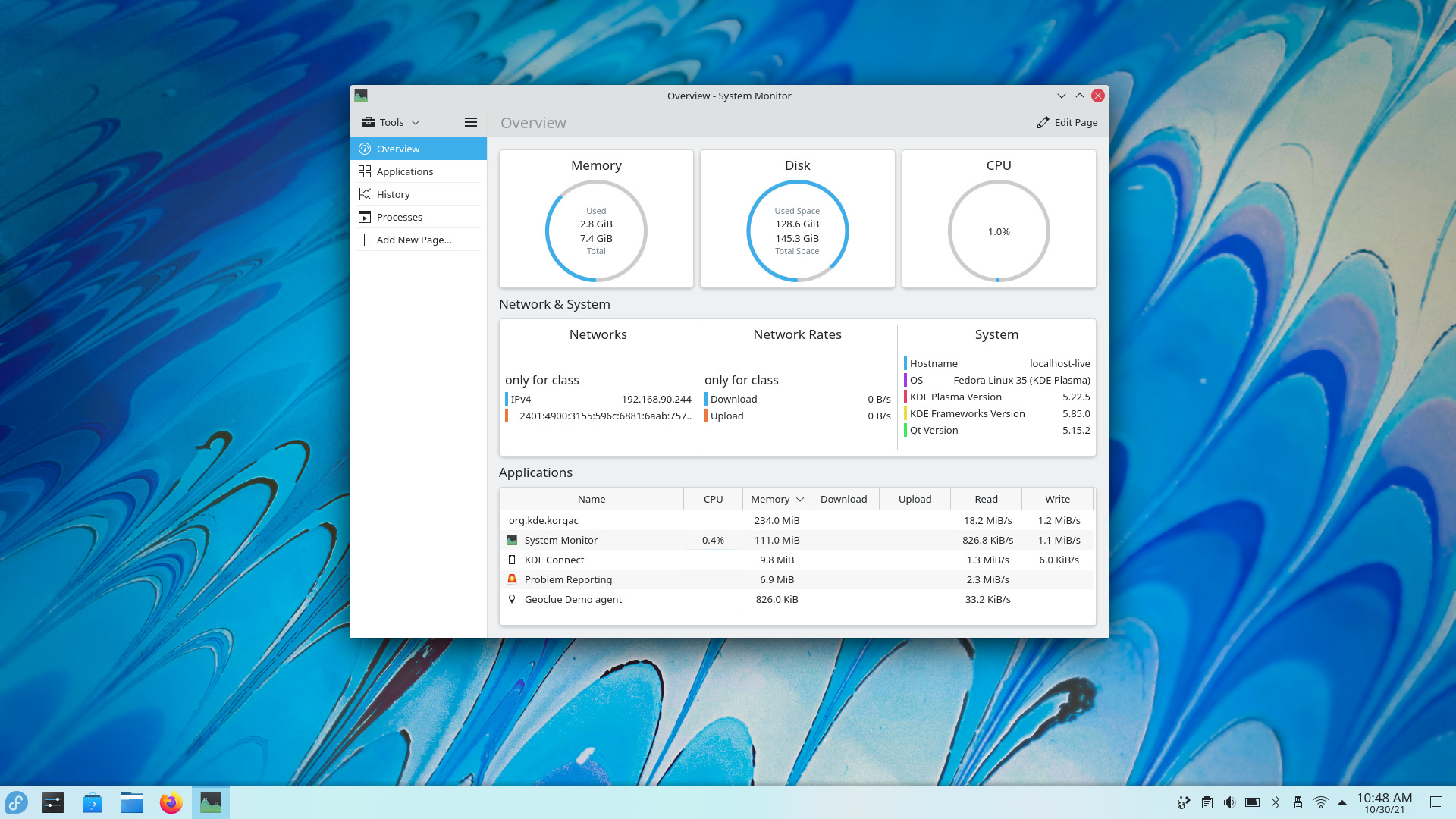 Fedora 35 KDE Plasma Spin - Screenshots & preview video | OpenSourceFeed