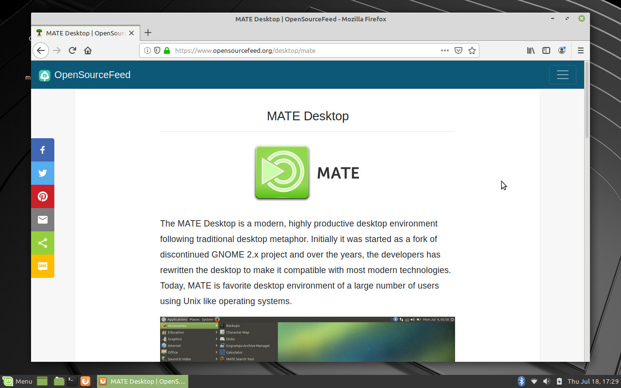 Linux Mint 19.2 Tina - MATE Edition screenshots | OpenSourceFeed