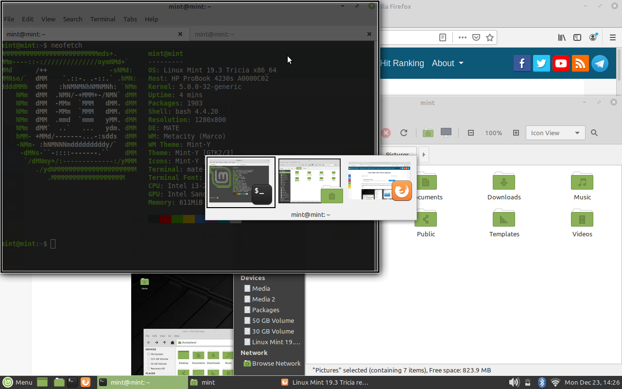 Linux Mint 19.3 Tricia MATE Edition screenshots | OpenSourceFeed