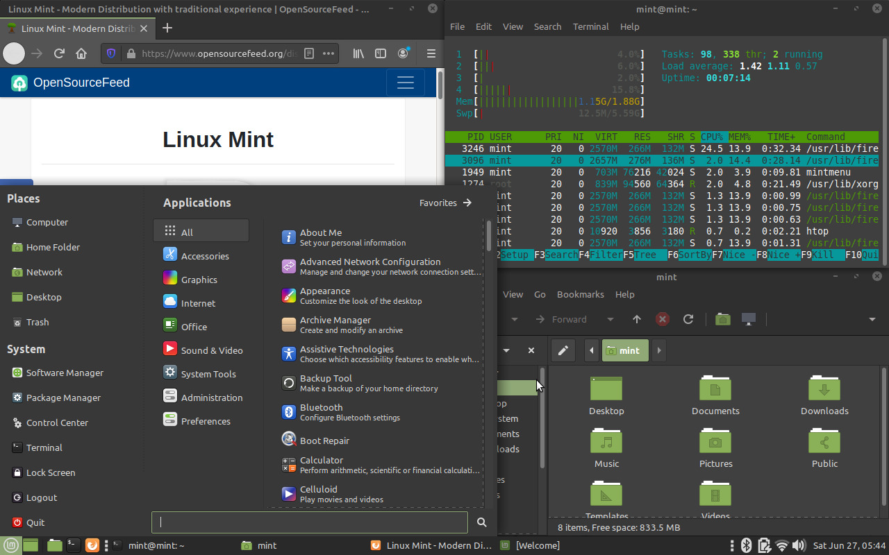 Linux Mint 20 Ulyana MATE Edition screenshots | OpenSourceFeed