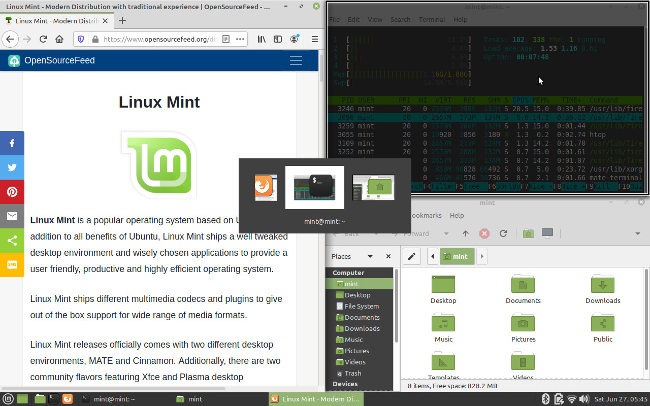 Linux Mint 20 Ulyana MATE Edition screenshots | OpenSourceFeed