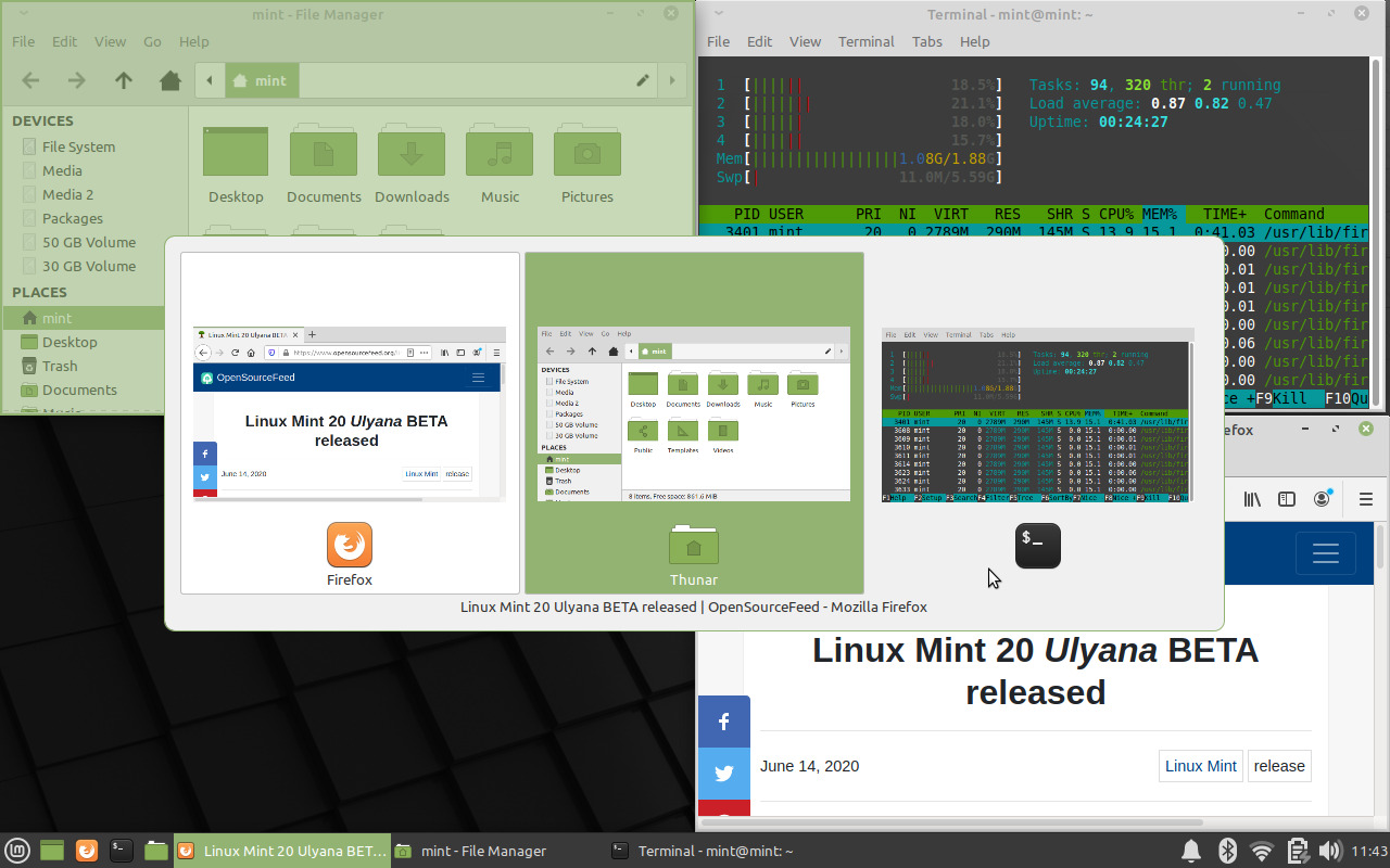 Linux Mint 20 Ulyana Xfce Edition screenshots | OpenSourceFeed