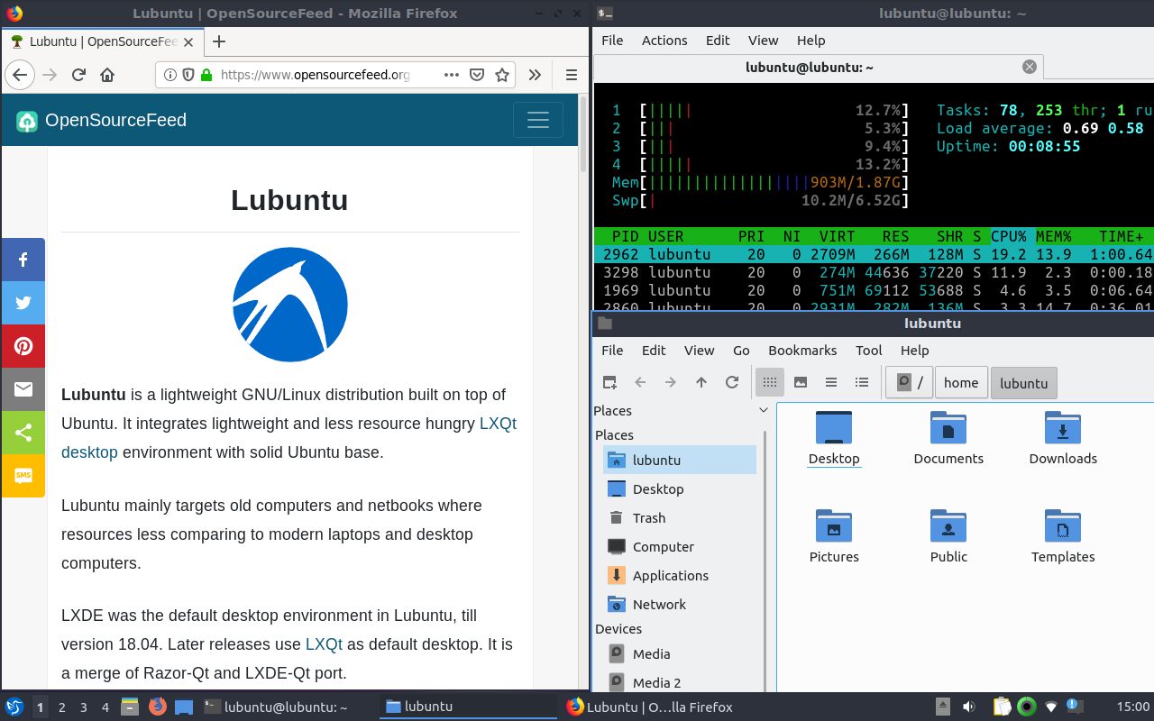 Lubuntu 19.10 Eoan Ermine screenshots | OpenSourceFeed