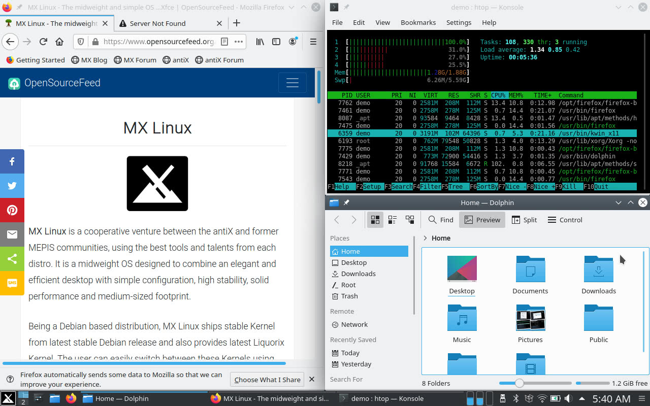 MX-19.2 KDE released; screenshots | OpenSourceFeed