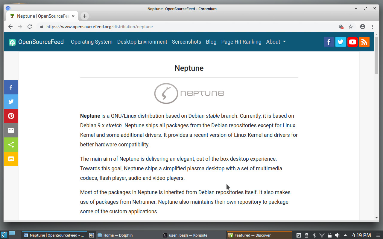 Neptune OS 6.0 released based on Debian Buster | OpenSourceFeed