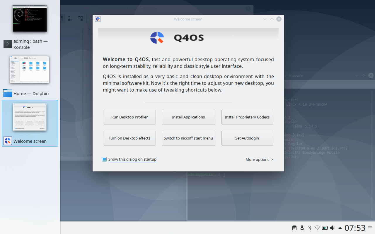 Q4OS 3.10 released with significant changes, see screenshots ...