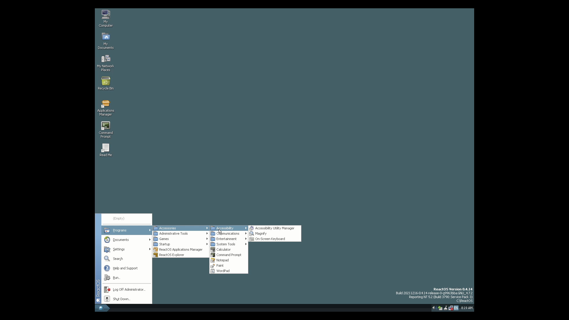 ReactOS 0.4.14 released | OpenSourceFeed
