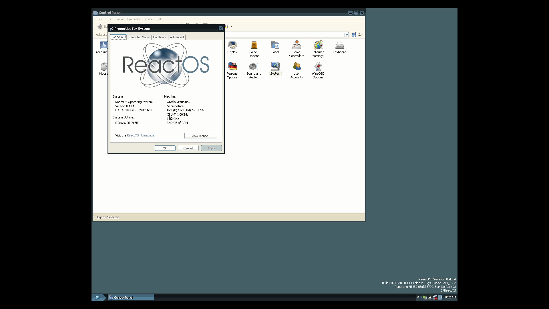 ReactOS 0.4.14 released | OpenSourceFeed