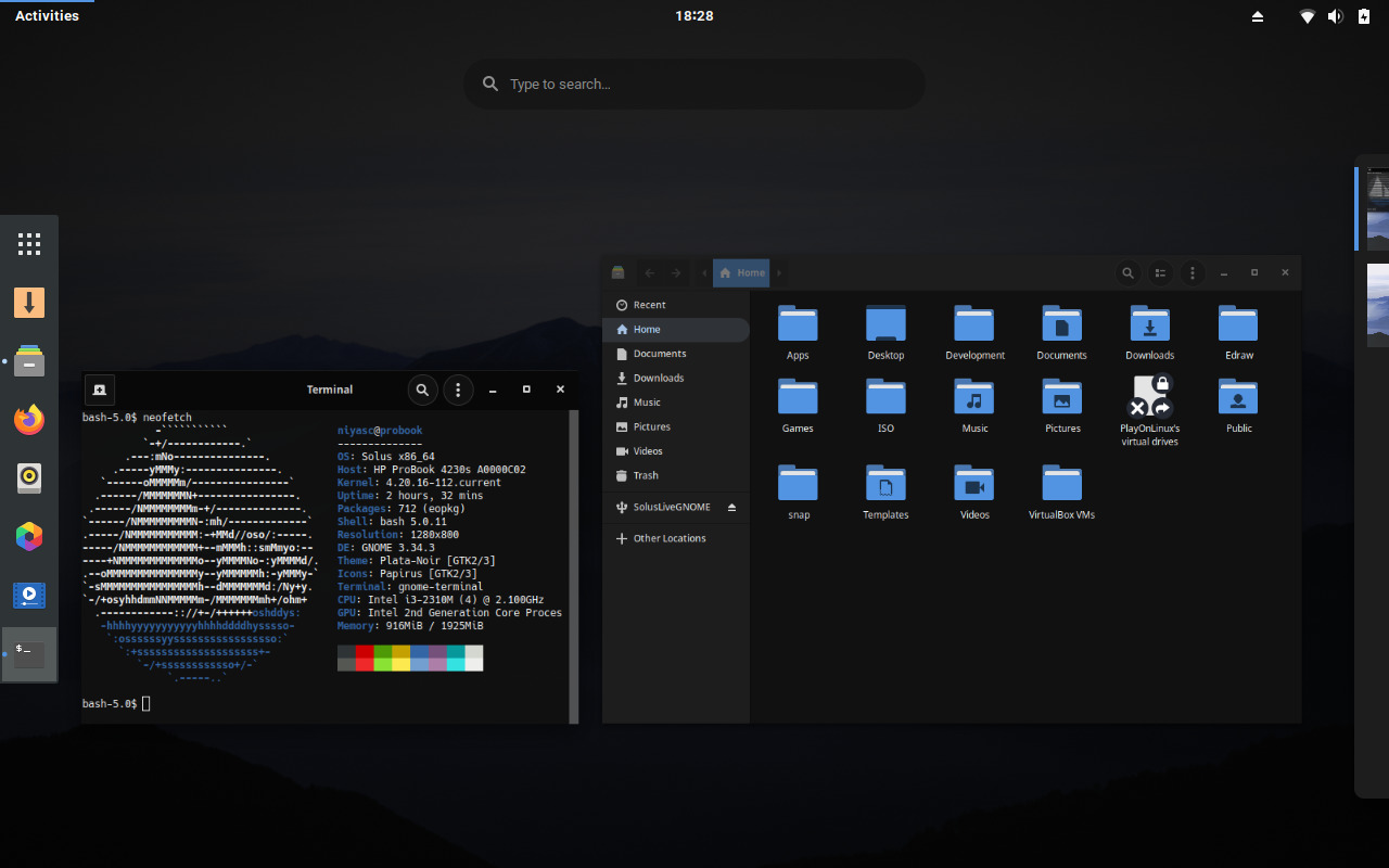 Preview of Solus 4.0 with GNOME 3.34.3 | OpenSourceFeed