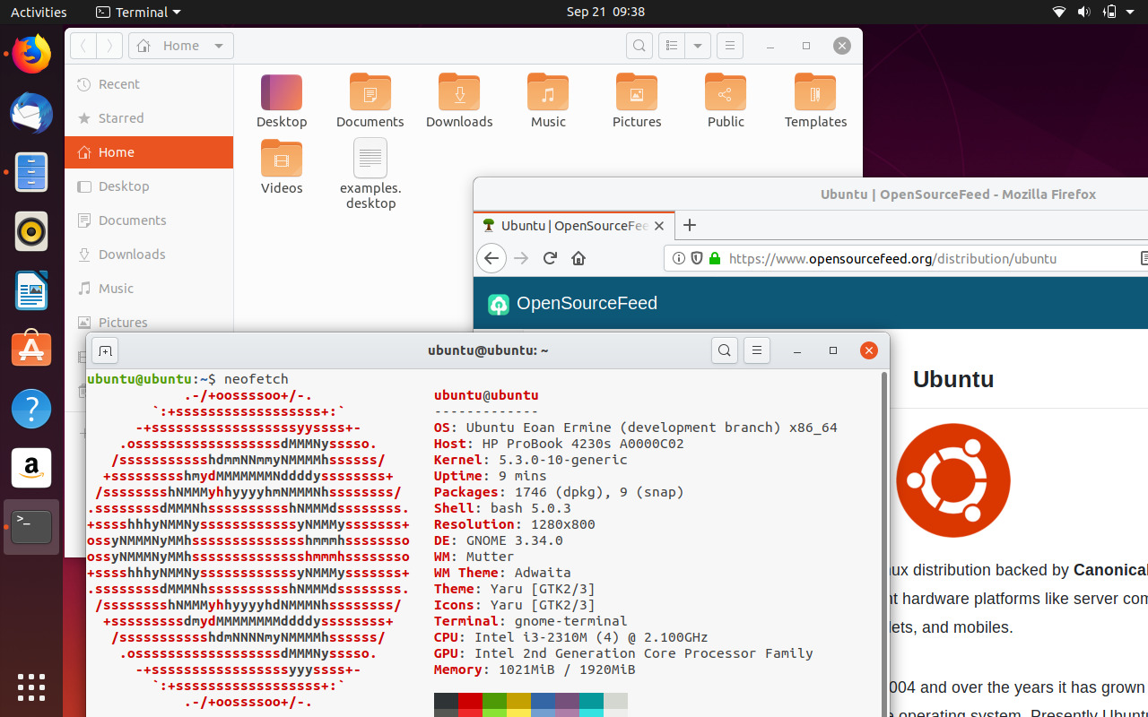 Ubuntu 19.10 Eoan Ermine released, see screenshots | OpenSourceFeed