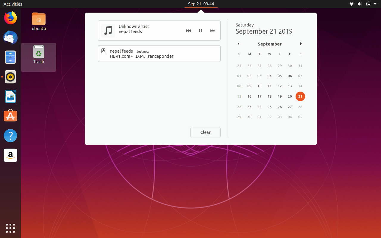Ubuntu Calendar Widget - Lissy Phyllys