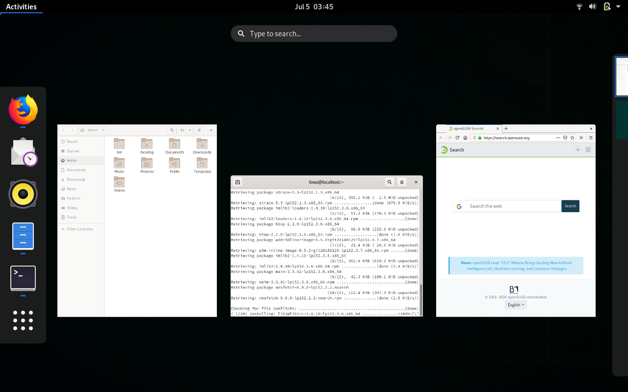 OpenSUSE Leap 15.2 GNOME Edition screenshots | OpenSourceFeed