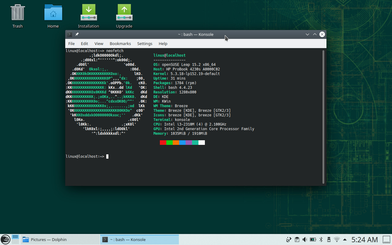 OpenSUSE Leap 15.2 Plasma Edition screenshots | OpenSourceFeed